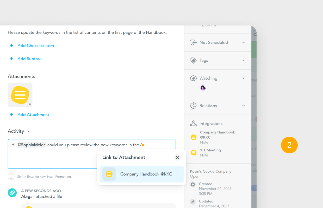 Add Notes to Tasks – MeisterTask