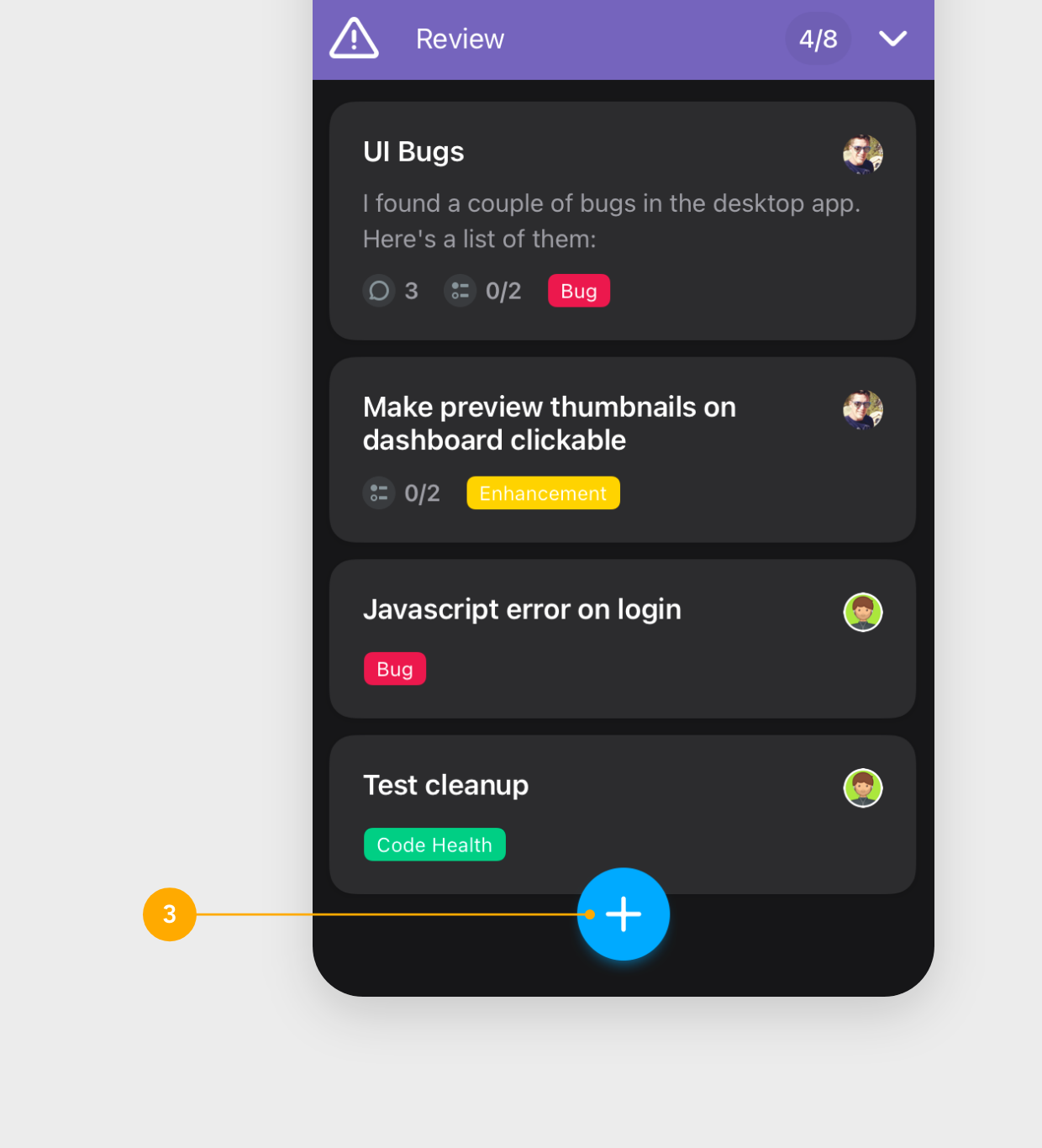 Tasks on iOS – MeisterTask