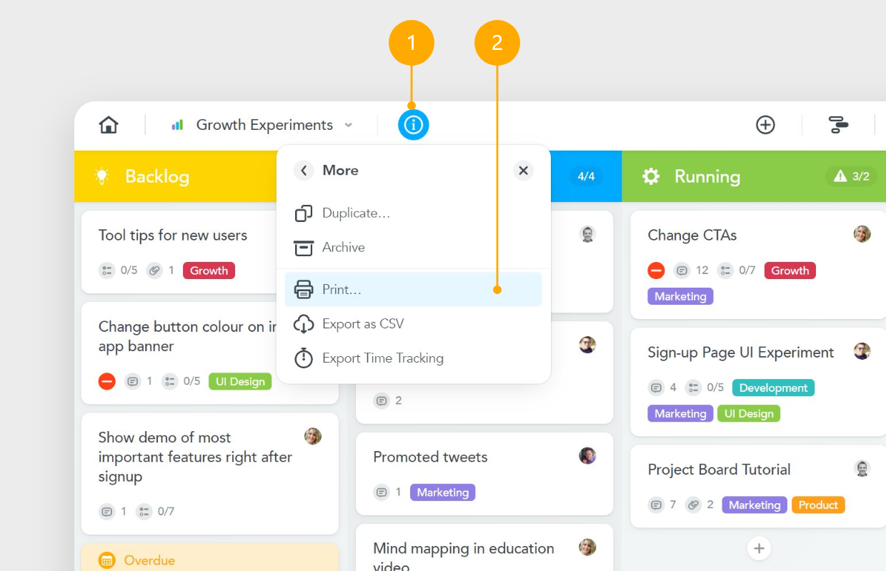 How do I print a project or task? – MeisterTask