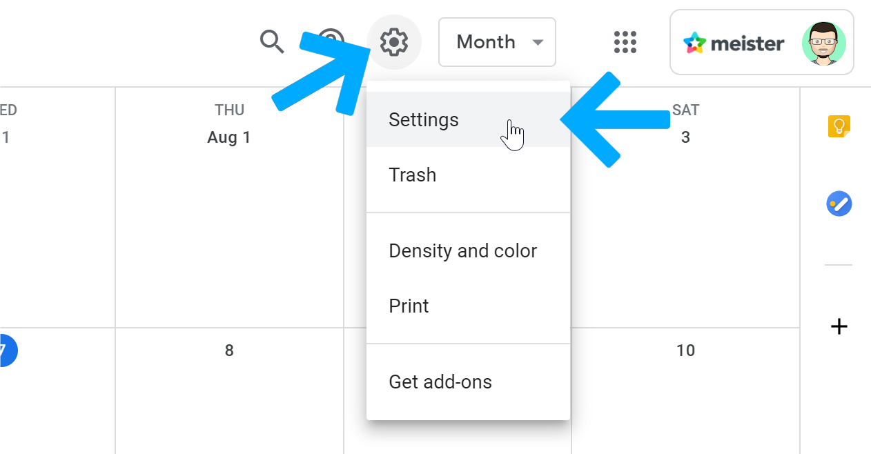 Calendar Integration – MeisterTask