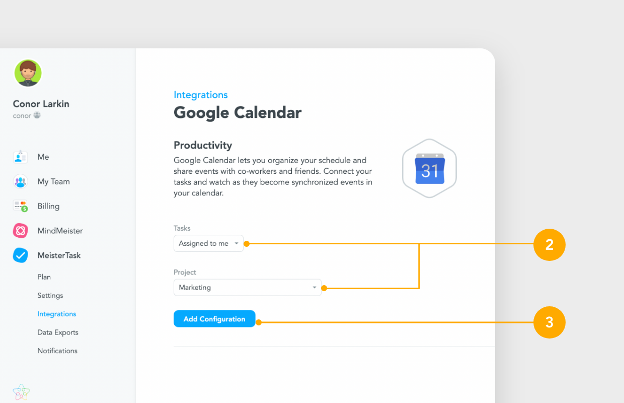 Sync MeisterTask with Google Calendar – MeisterTask