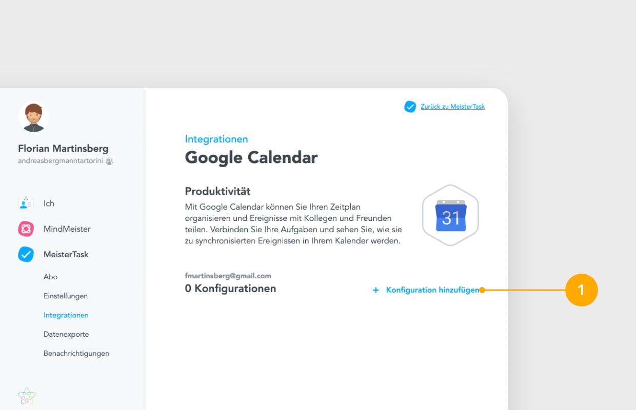 MeisterTask mit Google Calendar synchronisieren – MeisterTask