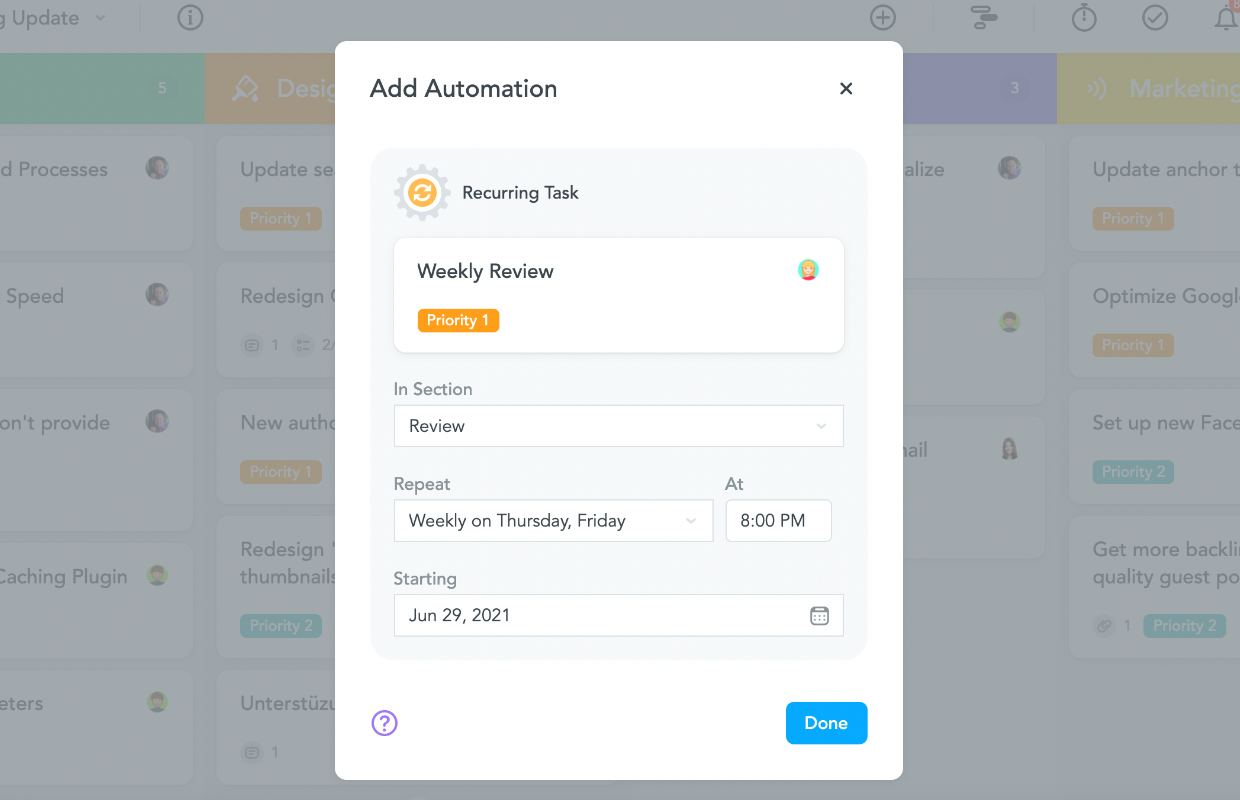 Create a Recurring Task – MeisterTask Create a Recurring Task – MeisterTask