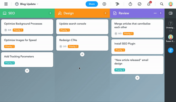 Customize Appearance Settings – MeisterTask