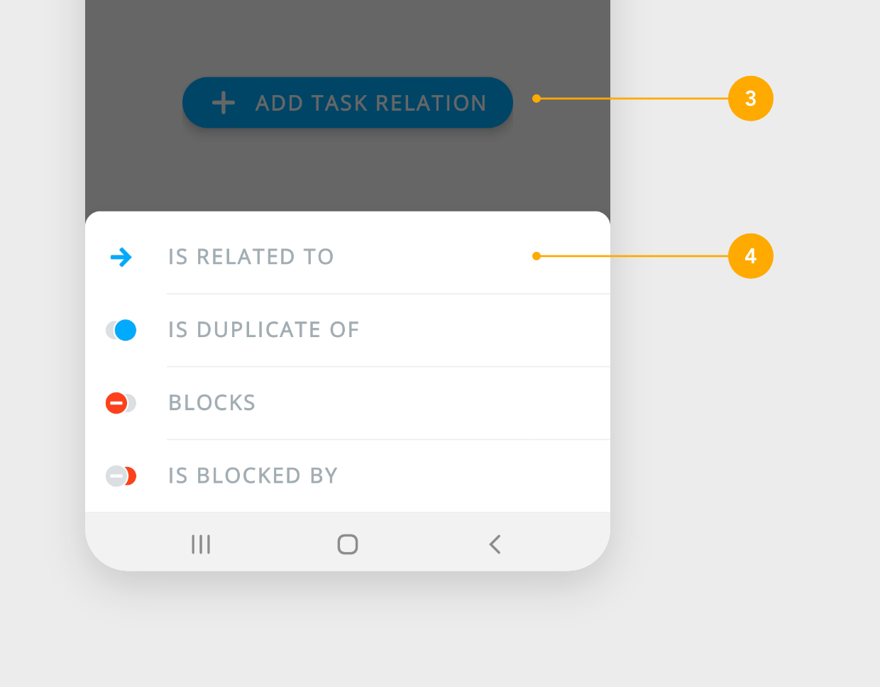Task Relationships on Android – MeisterTask