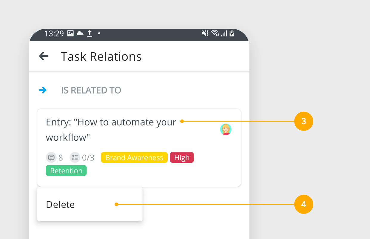 Task Relationships on Android – MeisterTask
